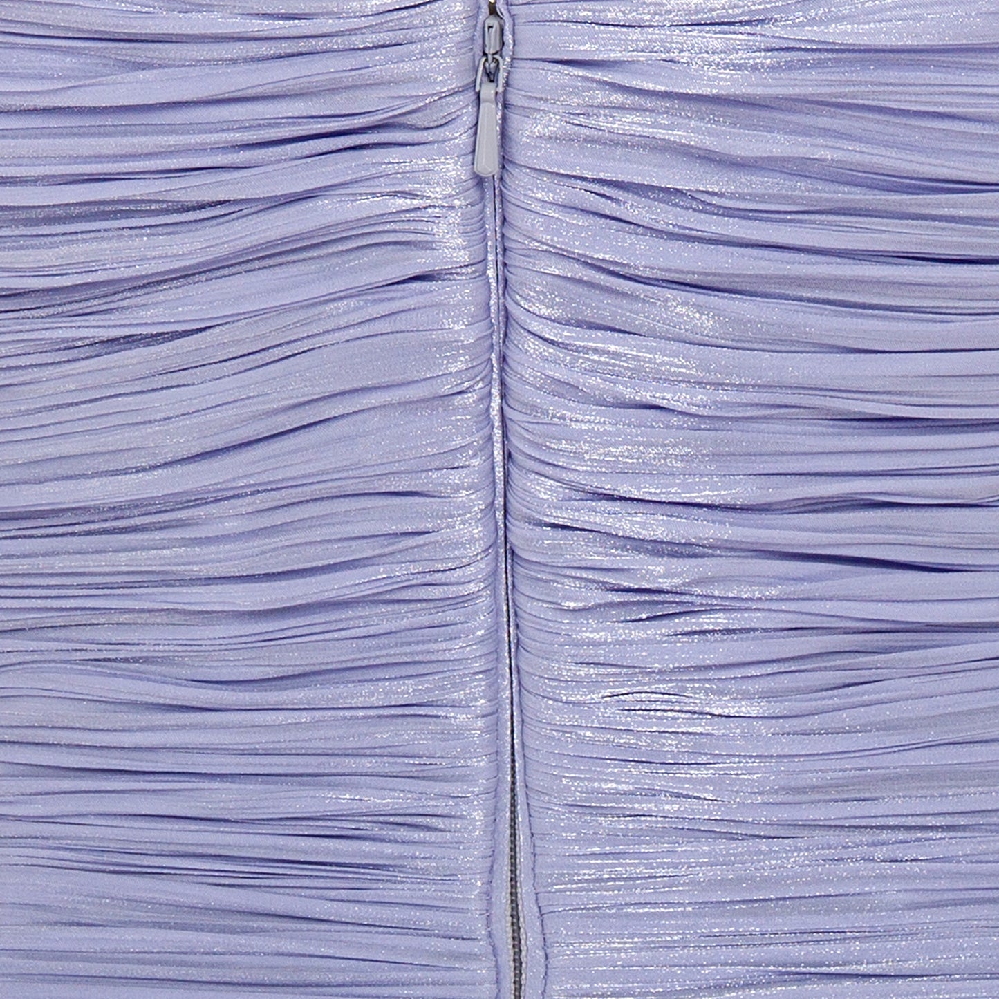 Off shoulder, hand pleated draped Satin-like gown with soft wires on t ...